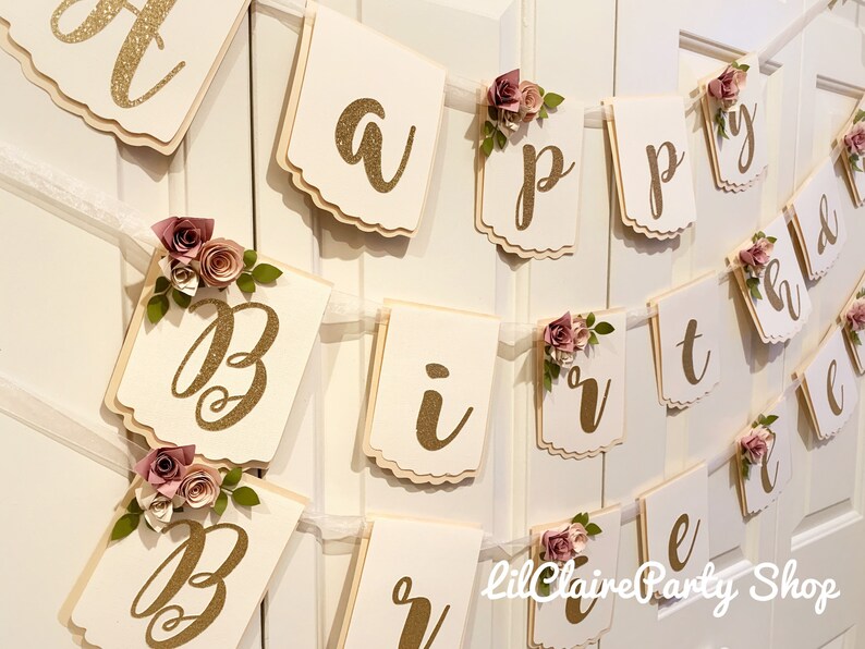 Boho Birthday Banner Floral Banner Boho Party Boho Birthday | Etsy