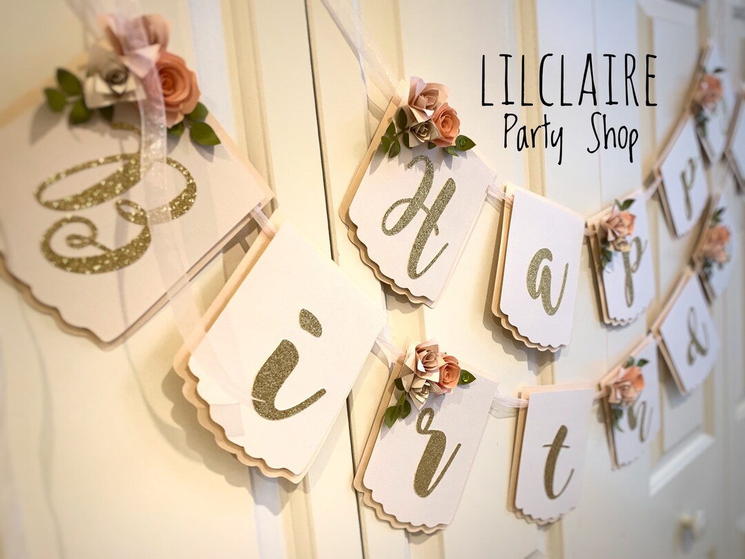 Boho Birthday Banner, Floral Banner, Boho Party, Boho Birthday ...