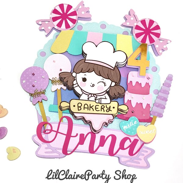 Chef Cake Topper - Etsy