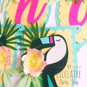 Toucan Birthday Theme, Toucan Banner, Tropical Banner, Tropical ...