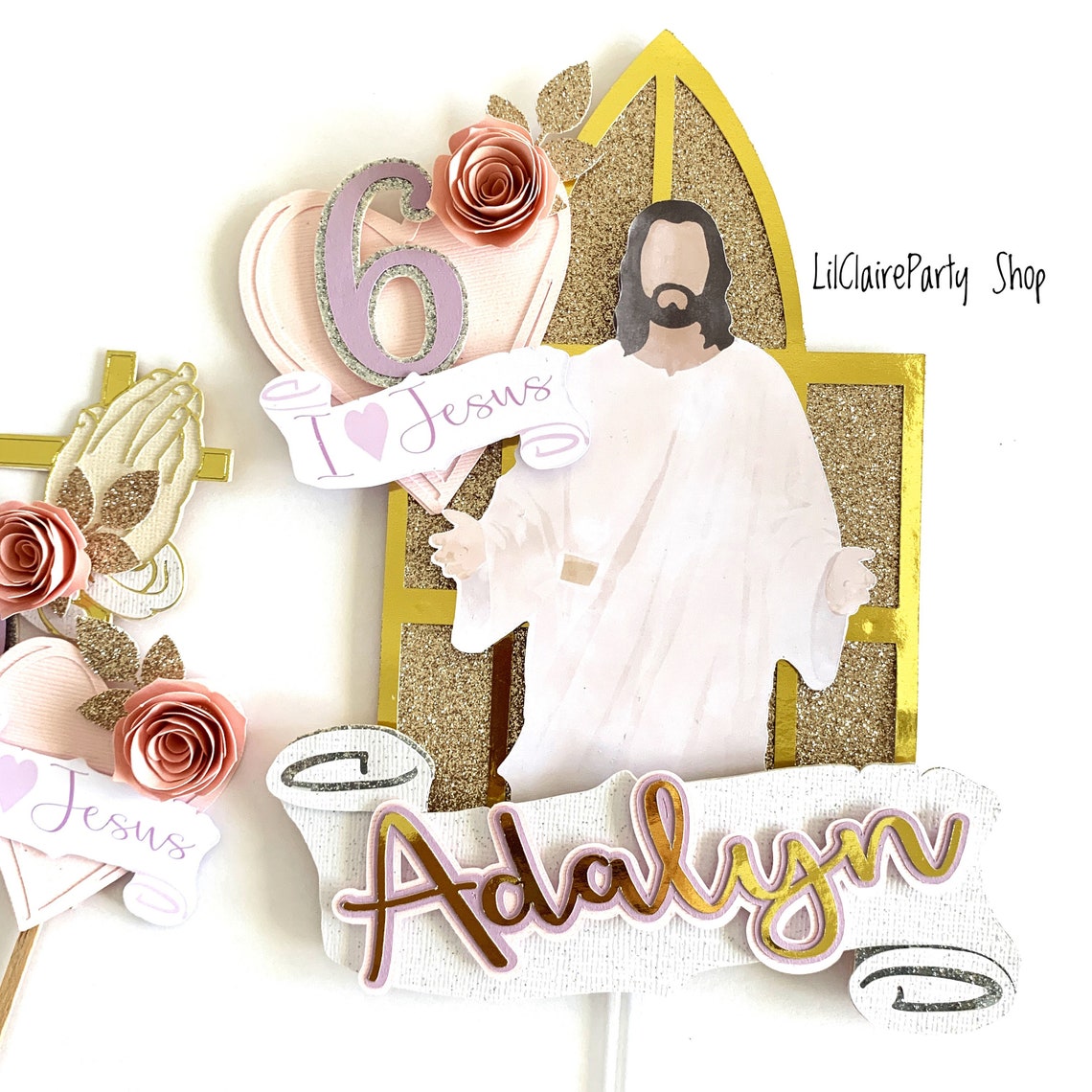 Jesus Cake Topper Jesus Birthday Theme Religious Party - Etsy