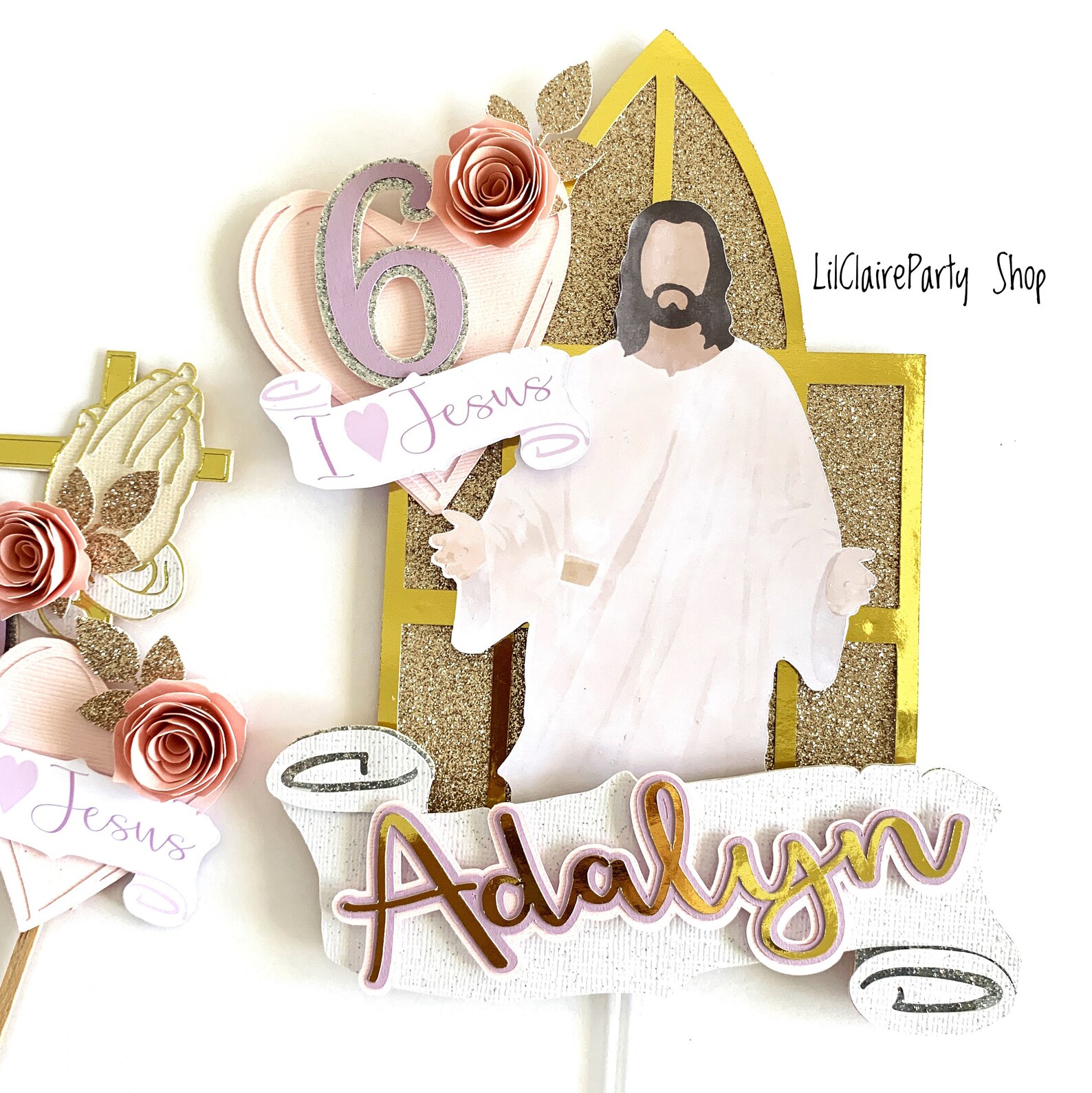 Jesus Cake Topper Jesus Birthday Theme Religious Party - Etsy