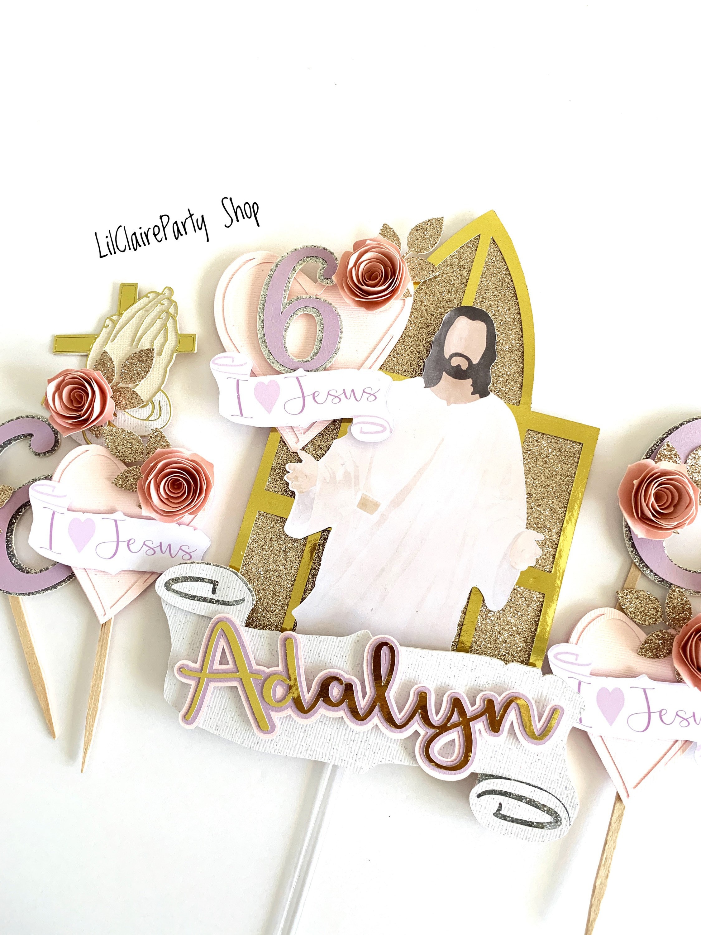 Jesus Cake Topper, Jesus Birthday Theme, Religious Party - Etsy