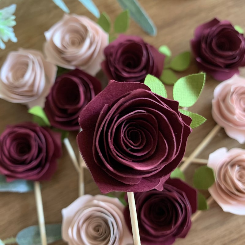 Flower Cupcake Toppers - Etsy