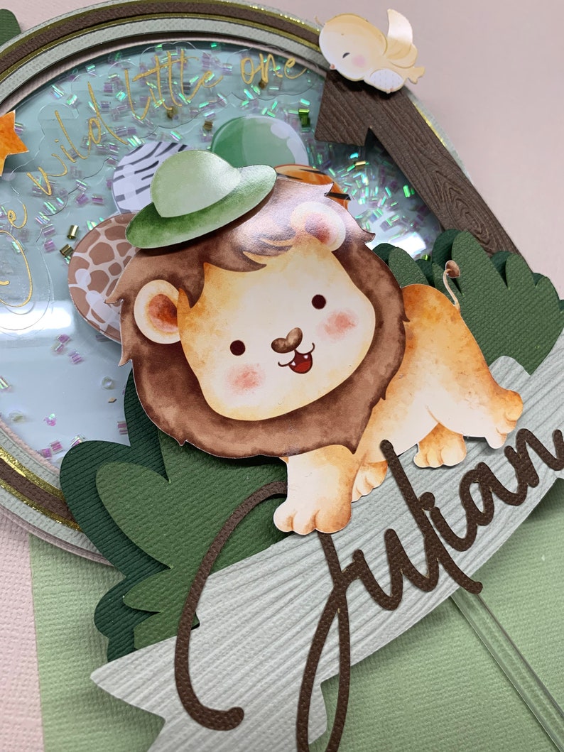 Safari Cake Topper Safari Birthday Decor Wild One Cake - Etsy