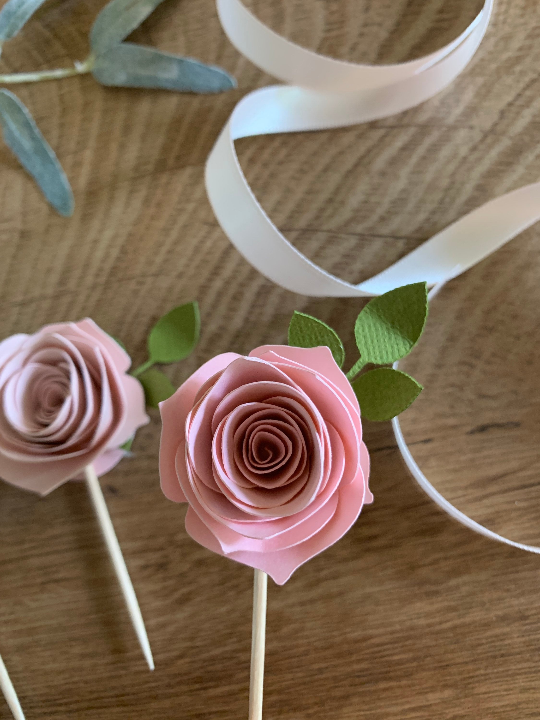 Floral Cupcake Topper Flower Cupcake Topper Boho Party Fist | Etsy