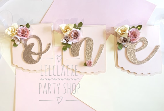 Boho Birthday Banner First Birthday Floral One Banner Boho | Etsy