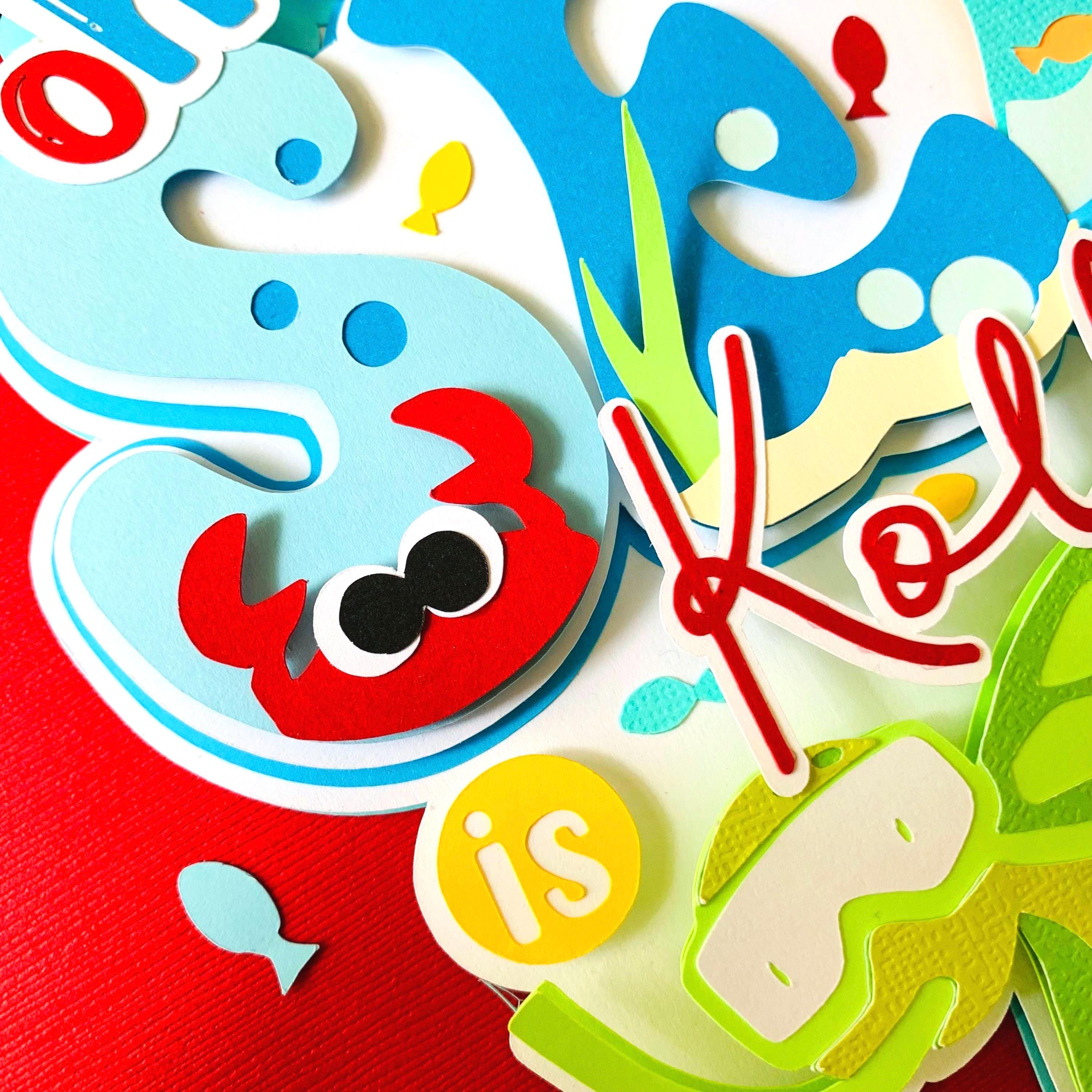 Under the Sea Cake Topper, Ocean Animals Birthday Cake Topper ...