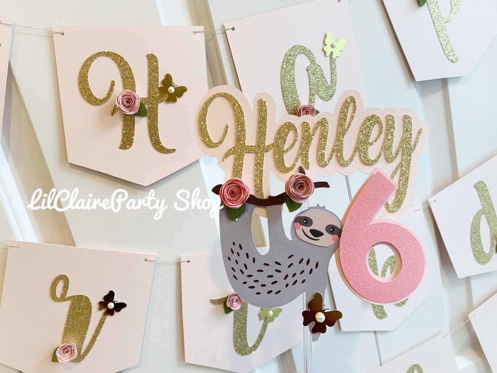 Sloth Birthday Banner Sloth Name Banner Sloth Baby Shower | Etsy