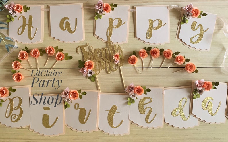 Boho Birthday Banner Floral Banner Boho Party Boho Birthday - Etsy