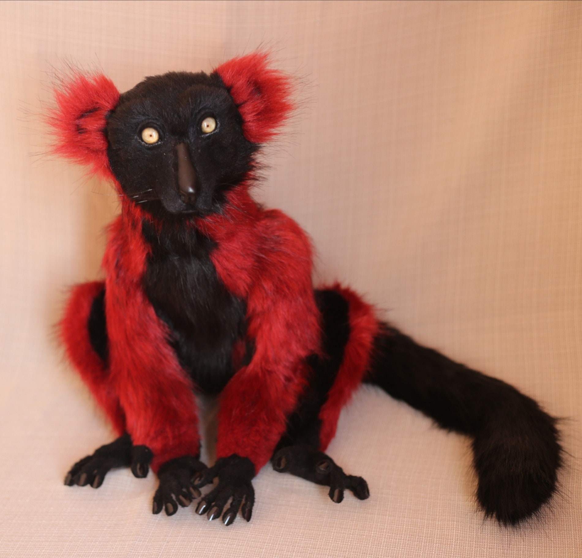 Red Ruffed Lemur Stuffed Animal