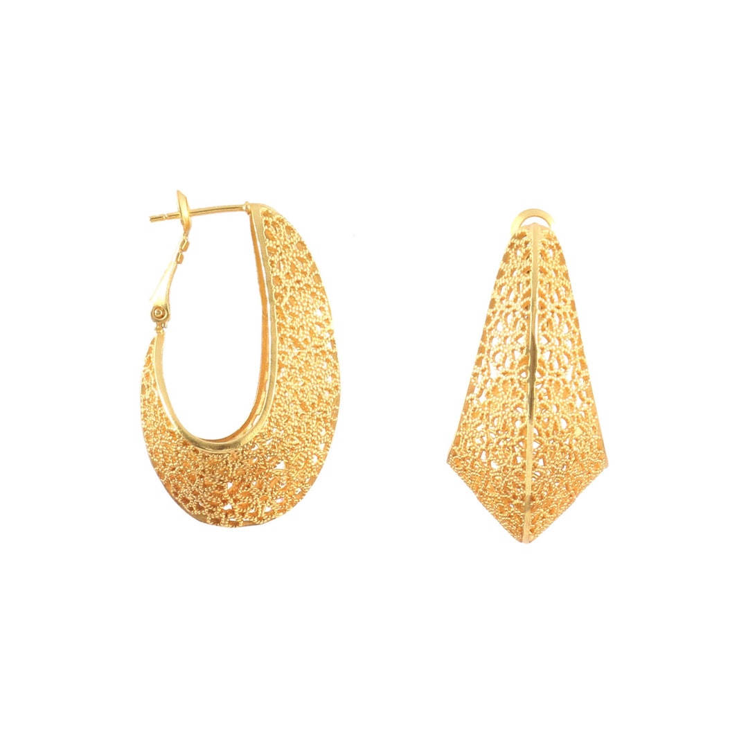 Dubai Gold Earring Jewelry Jewellery Brass 18k Golden Plated Handmade ...