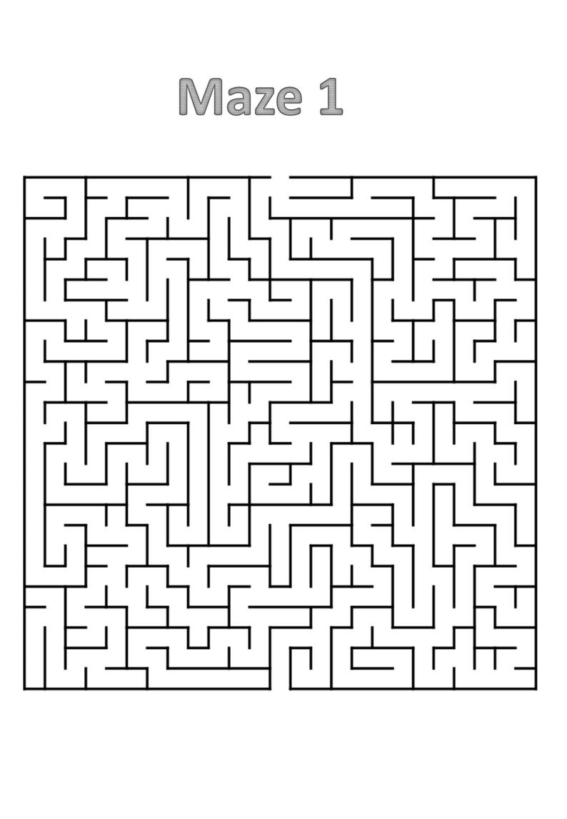 Digital Download Mazes and Peace Colouring Pictures - Etsy