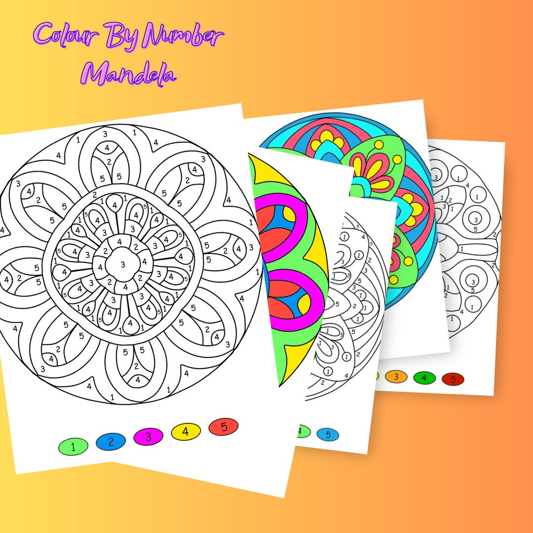 Mandala Paint by Number- Digital Download-color by Number - Etsy