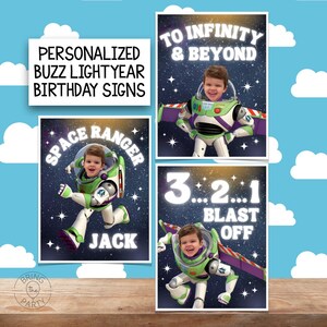 PERSONALIZED Buzz Lightyear Inspired Cupcake Toppers, Toy Story ...