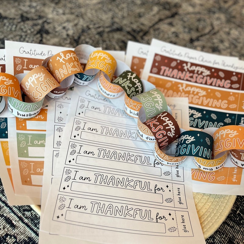 Gratitude Chain for Kids - Etsy