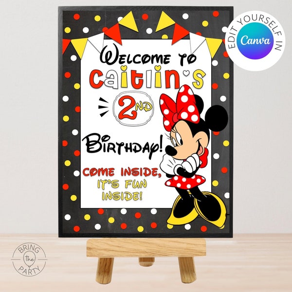 Minnie Mouse Signs - Etsy