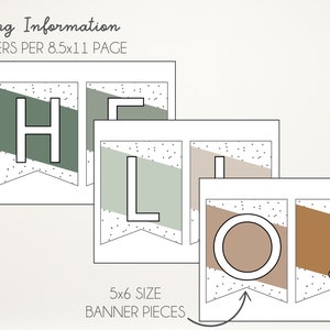 Editable Neutral Greenery Classroom Banners | Classroom Bunting Letters ...