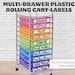 Labels for Rolling Cart Unit, 10-drawer Rolling Cart Drawer Labels ...