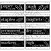 Classic Black & White Labels for Drawer Storage | 24-drawer Storage ...