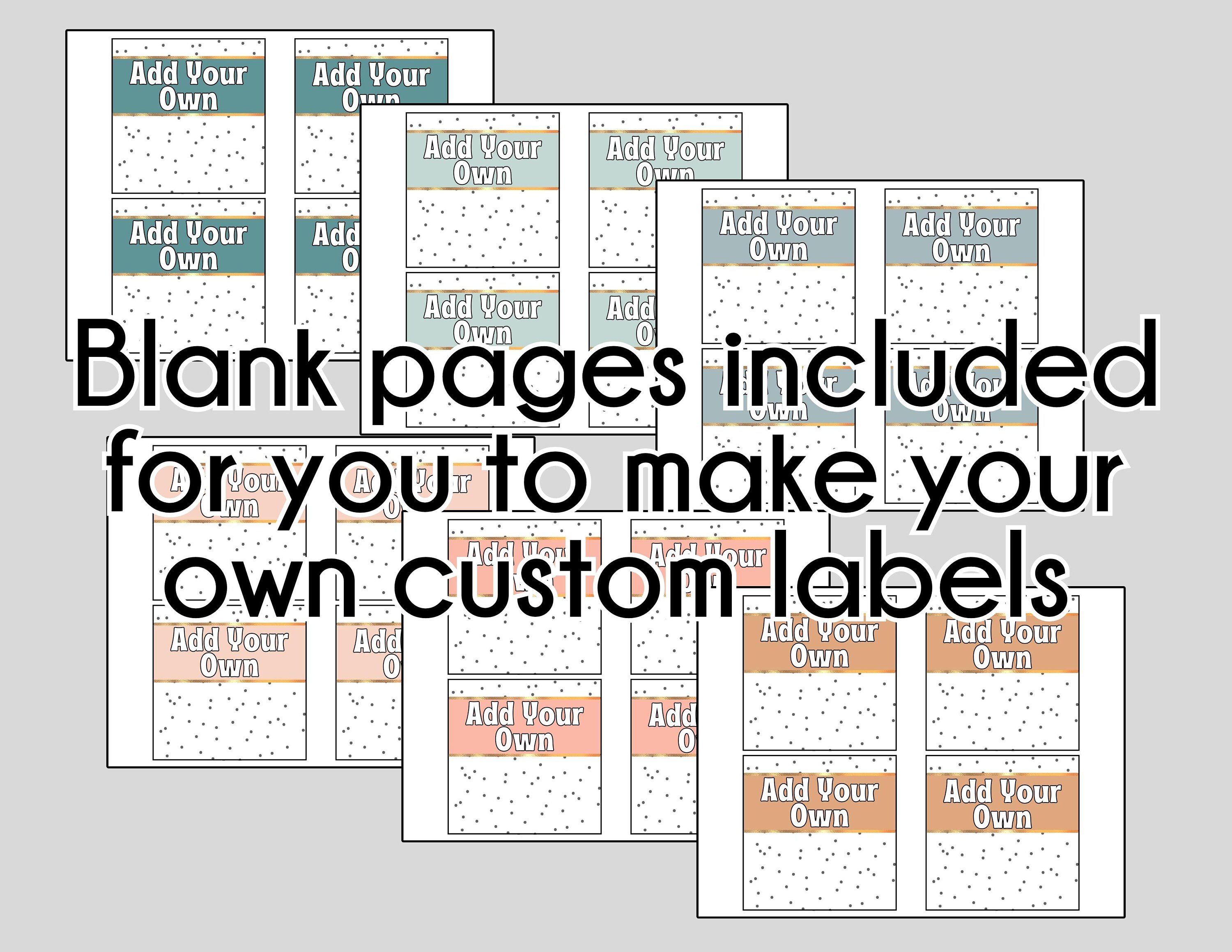 Customizable LIBRARY Book Bin Labels, Custom Book Labels, Elementary ...