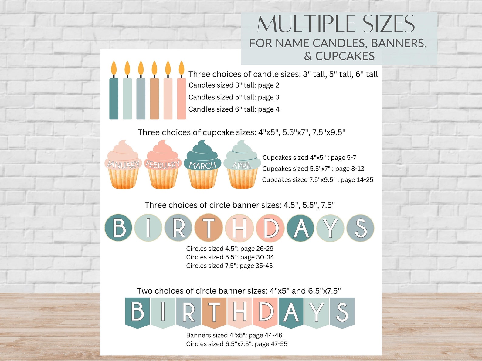 Editable Neutral Calming Colors Birthday Display Board | Classroom ...