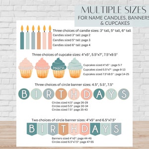 Editable Neutral Calming Colors Birthday Display Board | Classroom ...