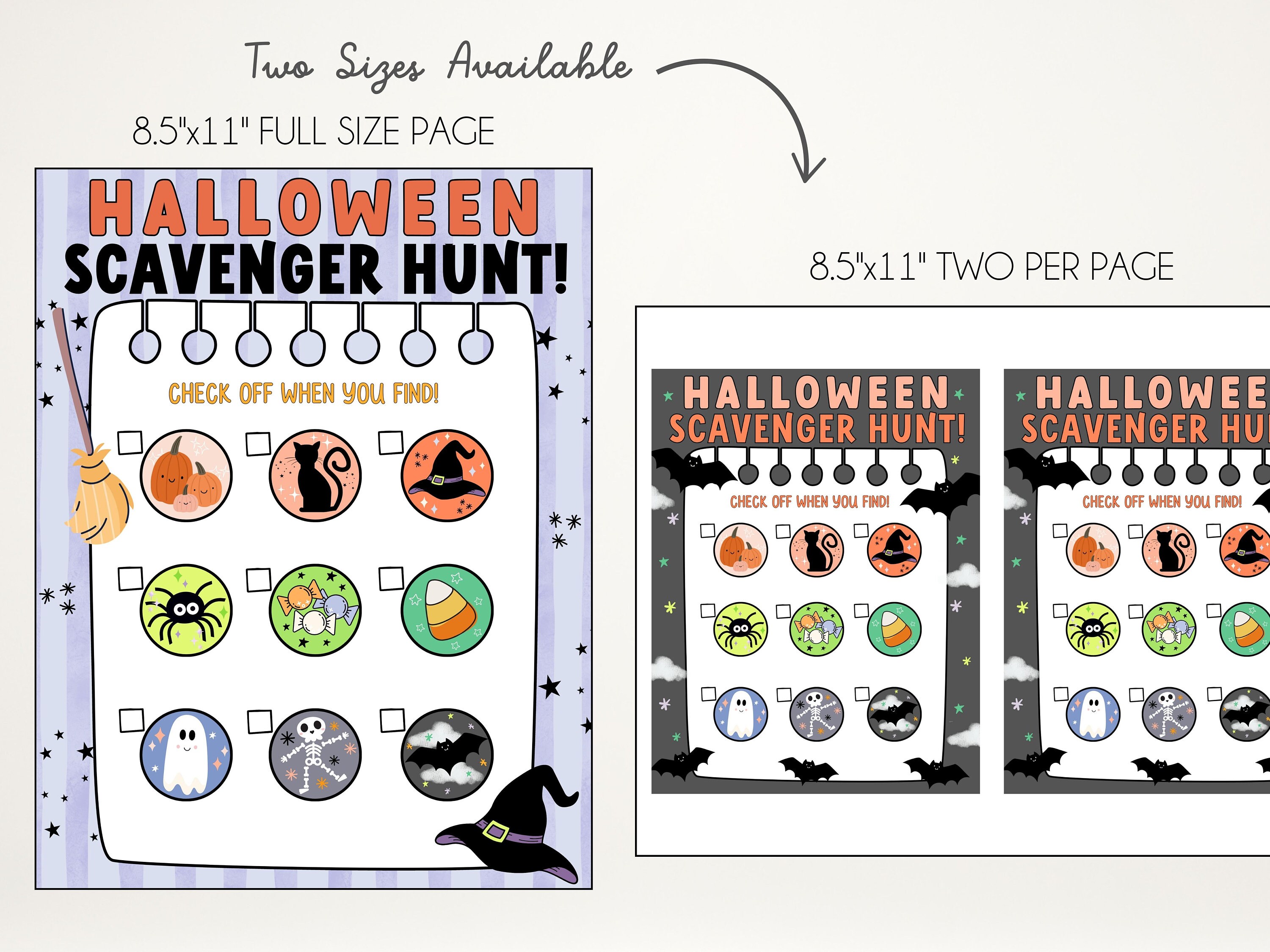 Printable Halloween Scavenger Hunt | Halloween Kids Activity ...