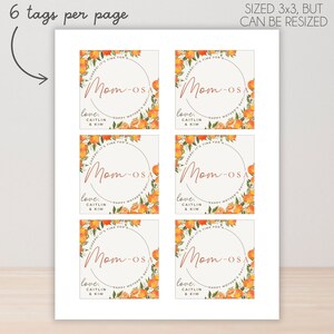 Editable Mom-osa Printable Label | Mimosa Gift Tag | Digital Download ...