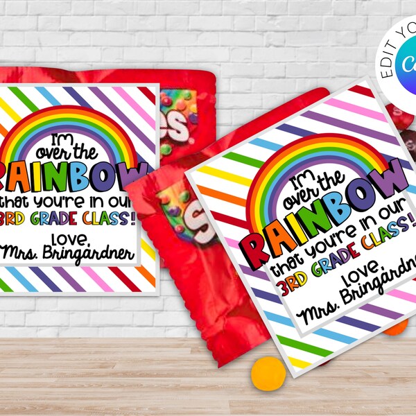 Skittles Canva Template - Etsy
