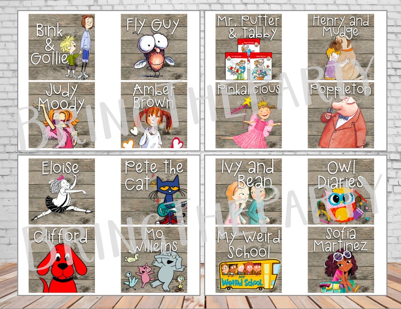 Classroom LIBRARY Book Bin LABELS Elementary Library K-3 - Etsy