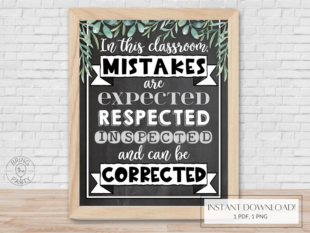 Greenery Classroom Motivational Poster, Farmhouse Rustic Decor - Etsy