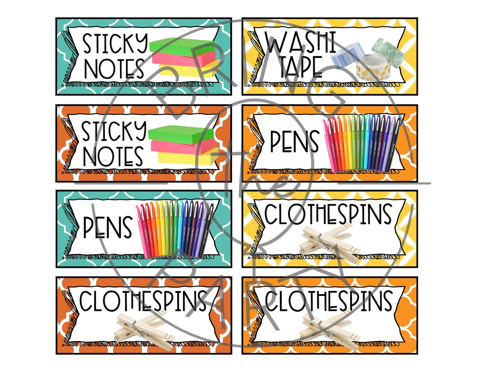 Labels for Storage Unit, 24-drawer Plastic Storage Cabinet Labels ...