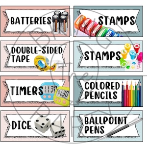 Customizable Labels for Storage Unit, 44-drawer Plastic Storage Cabinet ...