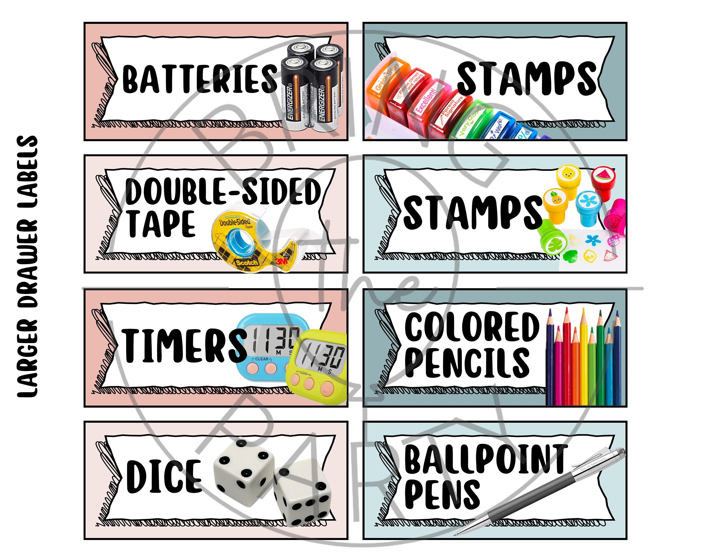 Customizable Labels for Storage Unit, 44-drawer Plastic Storage Cabinet ...