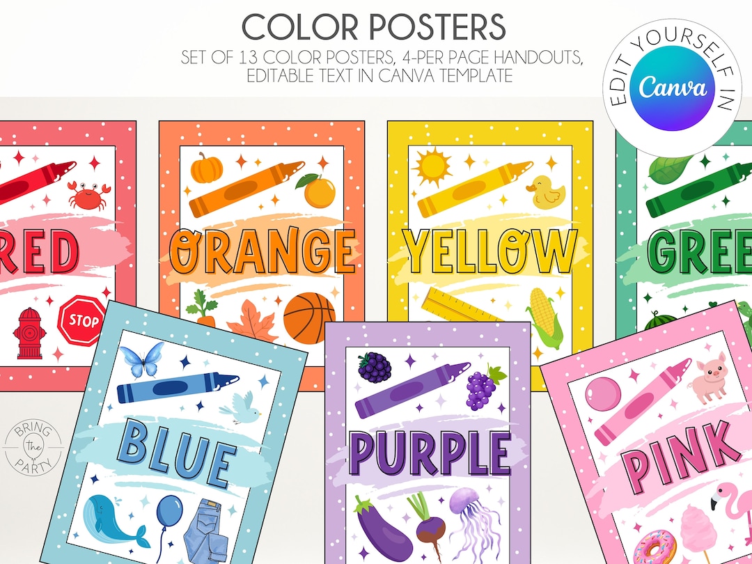 Color Posters | Color Flashcards | Preschool Printable Colors ...