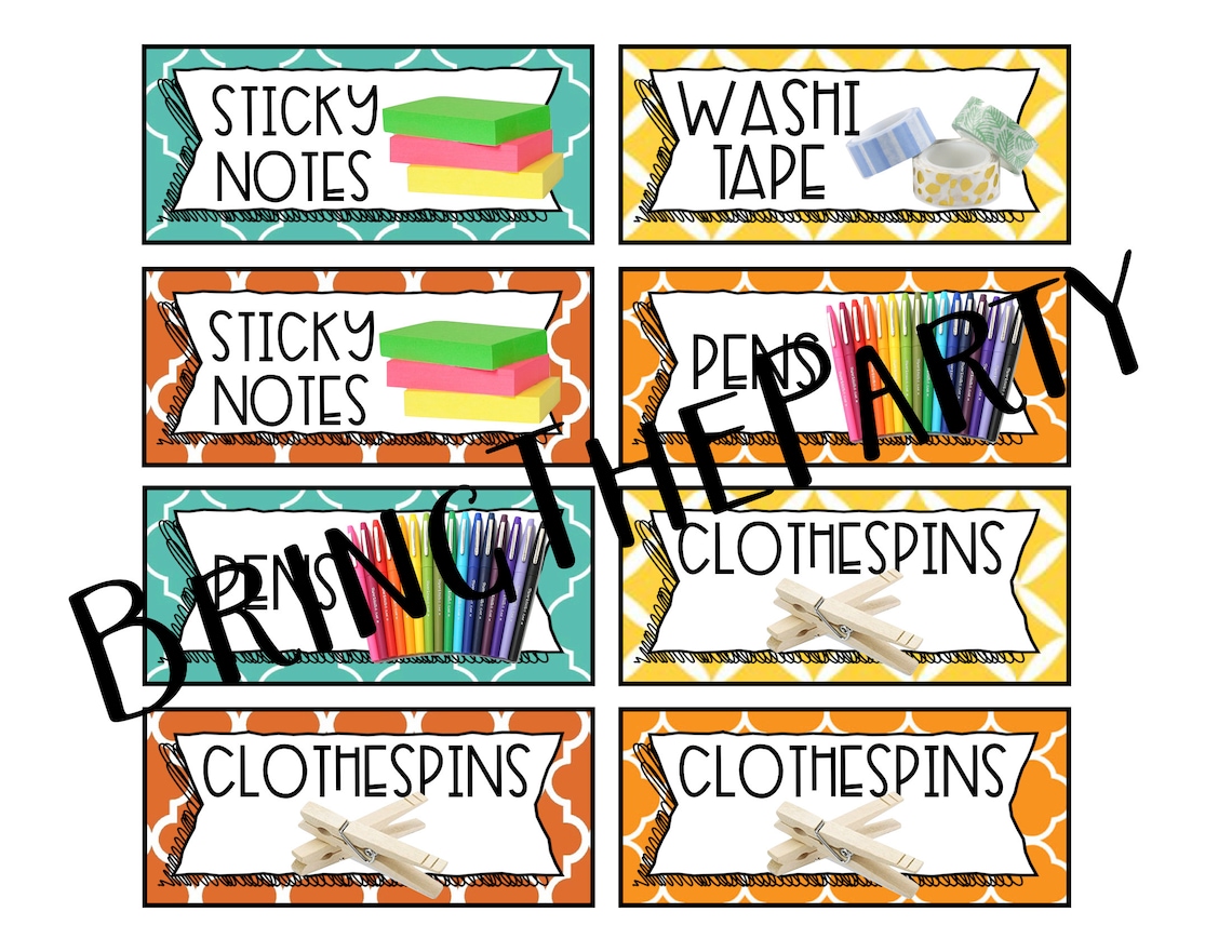 Labels for Storage Unit 24-drawer Plastic Storage Cabinet - Etsy