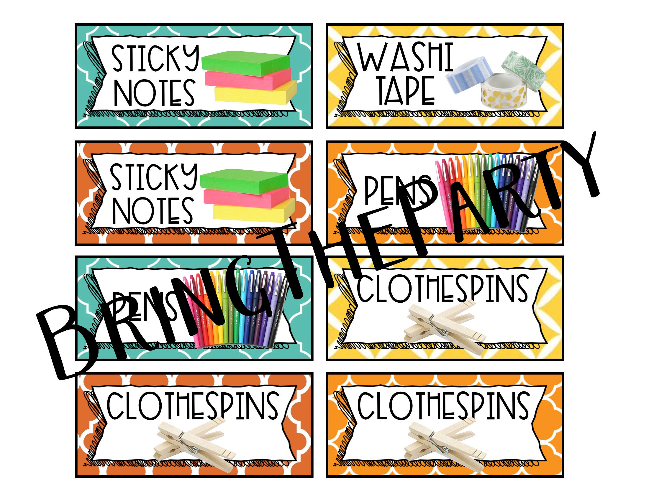 Labels for Storage Unit 24-drawer Plastic Storage Cabinet - Etsy