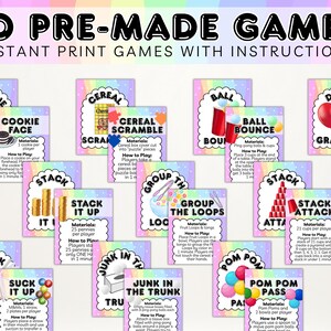 Minute to Win It Printable Games | End of Year Classroom Celebration ...