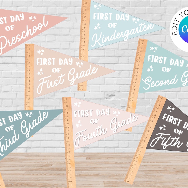 Banderín escolar - Etsy México