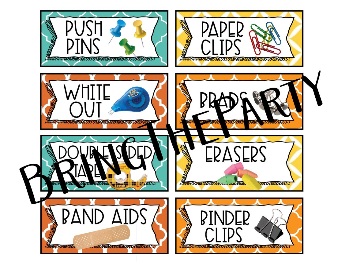 Labels for Storage Unit 24-drawer Plastic Storage Cabinet - Etsy