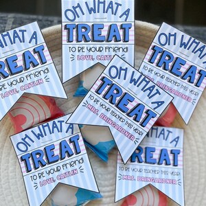 Editable Rice Krispie Treat Label | Marshmallow Treat Valentine ...