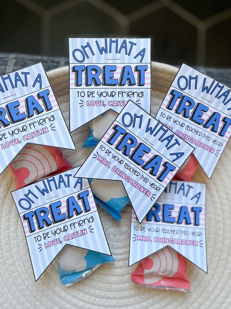 Editable Rice Krispie Treat Label | Marshmallow Treat Valentine ...