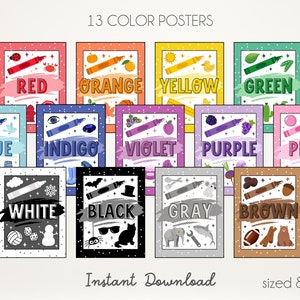 Color Posters | Color Flashcards | Preschool Printable Colors ...