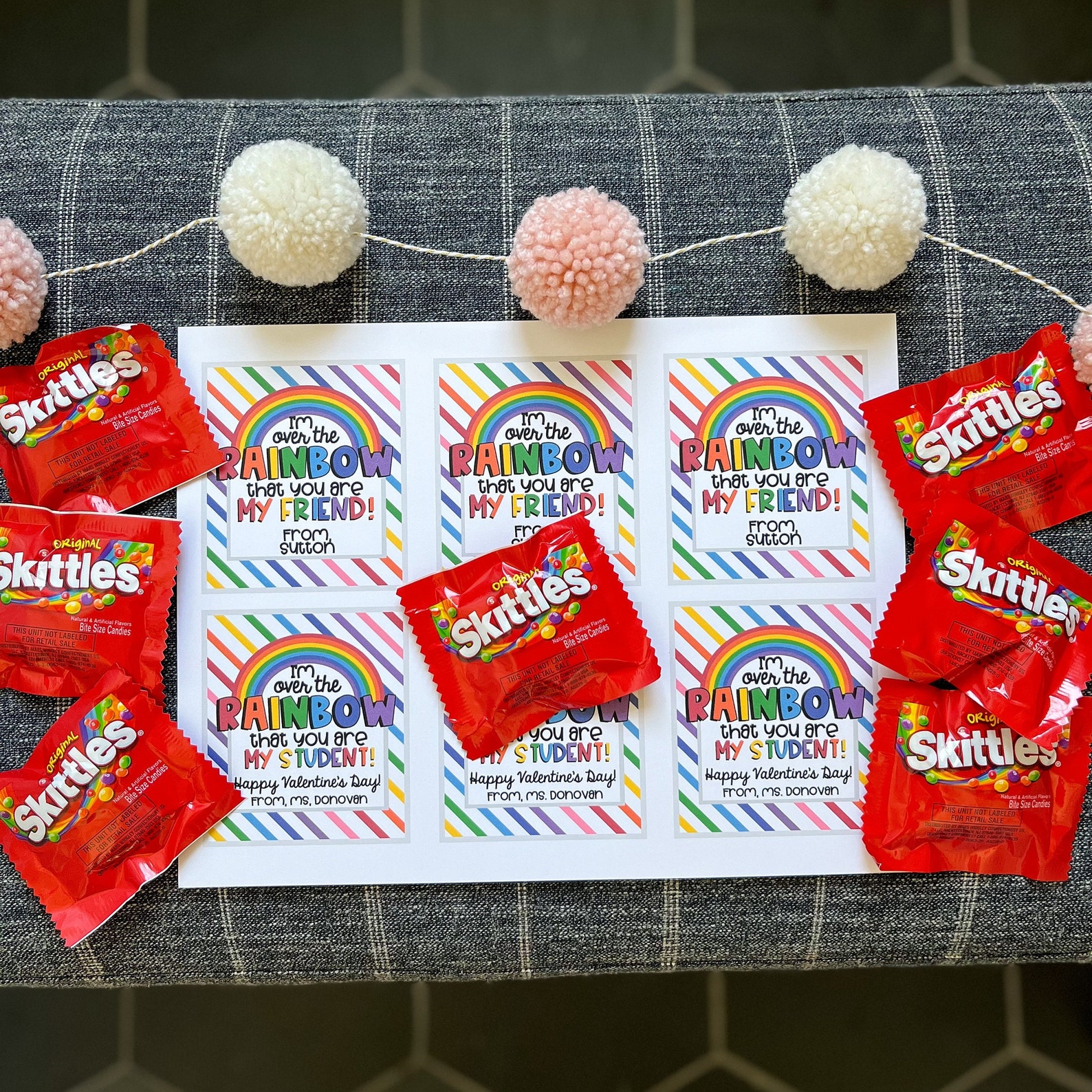 Editable Skittles Label | Beginning of the Year School Gift Label ...