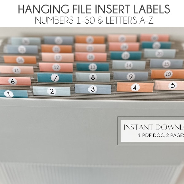 Hanging Files - Etsy