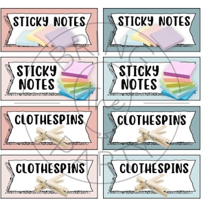 Customizable Labels for Storage Unit, 24-drawer Plastic Storage Cabinet ...