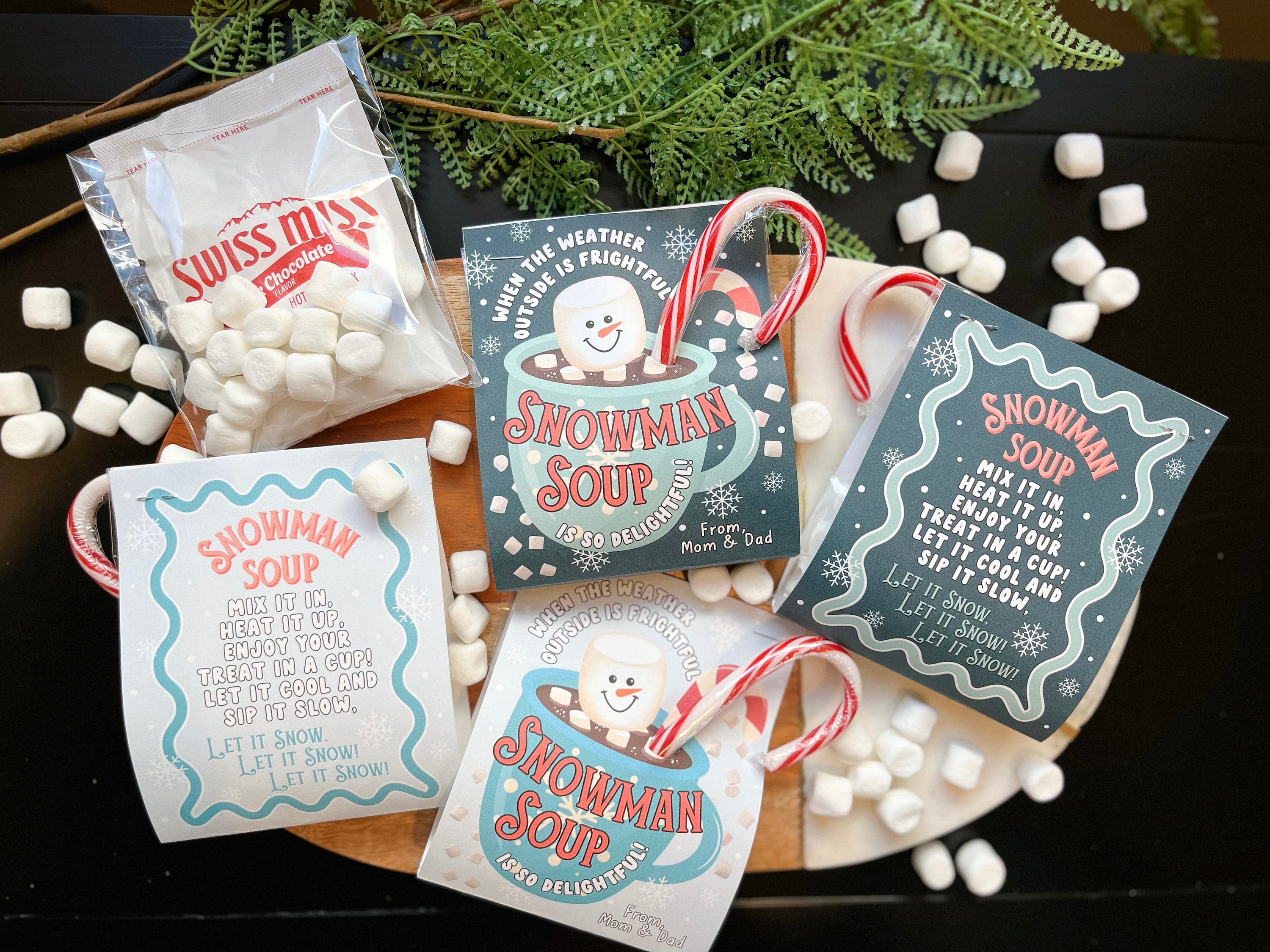Snowman Soup Printable Wrap | Hot Cocoa Kit | Snowman Soup Gift Tag ...