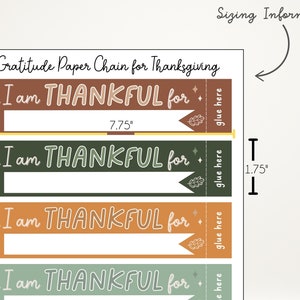 Gratitude Paper Chain | Thanksgiving Paper Chain | Giving Thanks ...