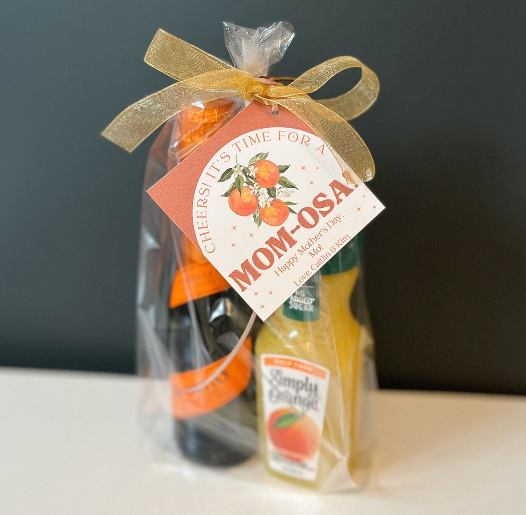 Editable Mom-osa Printable Label | Mimosa Gift Tag | Digital Download ...